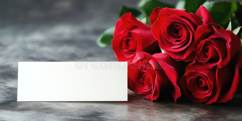 Close-up of Wedding Invitation Card with Romantic Elements. Stock ...