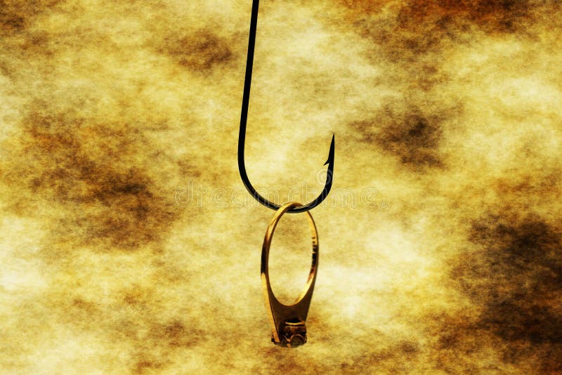Wedding ring on hook stock photo. Image of diamonds - 182514820