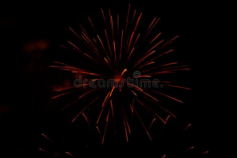 Firework Explosion in the Night Sky Celebrating Happy New Year 2024 ...