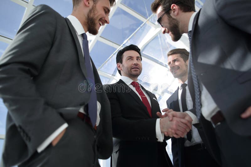 Close Up.welcome and Handshake of Business People Stock Image - Image ...