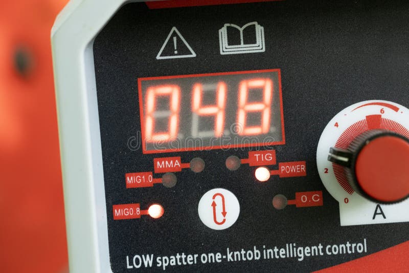 Close-up of a Welding Machine Control Panel. Stock Image - Image of ...