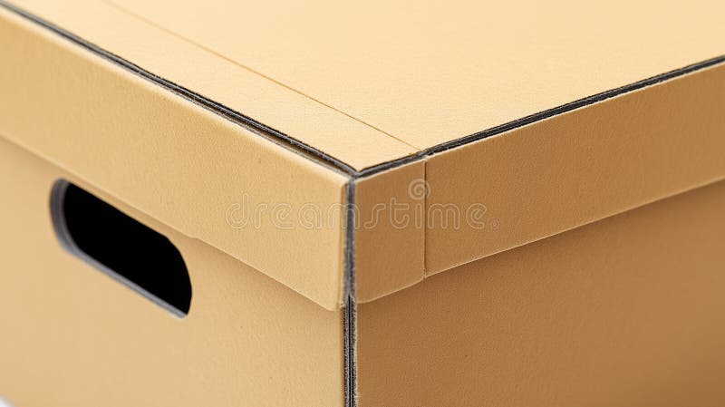 Close-up of a Well-organized Shipping Box with Clear Labels and Quick ...