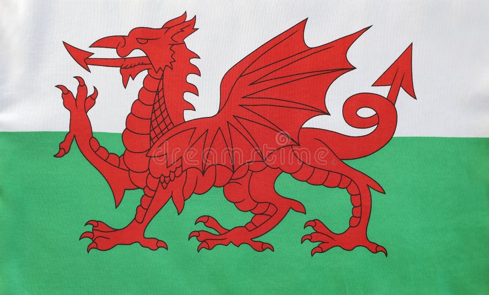 Welsh flag stock photo. Image of banner, cardiff, flagquot - 255551456