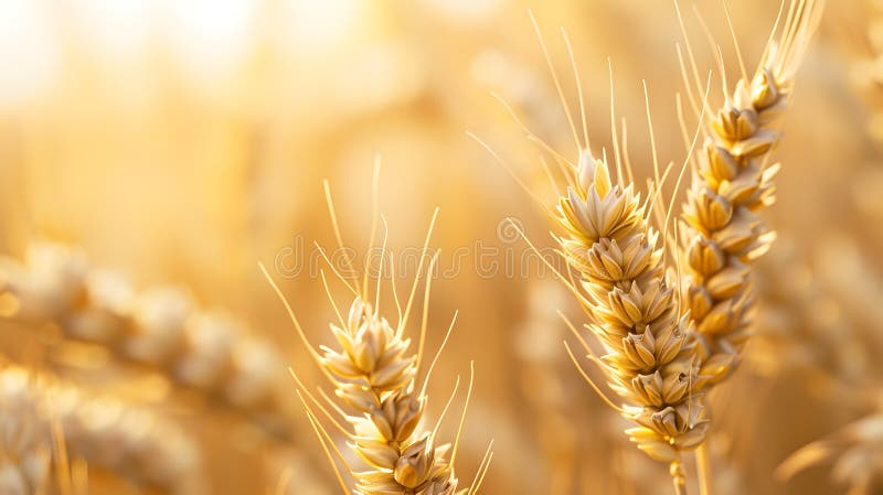 Close-up of wheat ears stock image. Image of farmland - 320679325