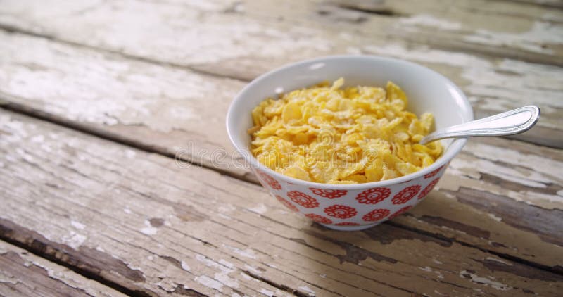 Wheaties Cereal with Spoon in a Bowl 4k Stock Video - Video of healthy ...