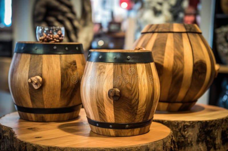 Close-up of Whiskey Barrel Bungs and Bungholes Stock Illustration ...