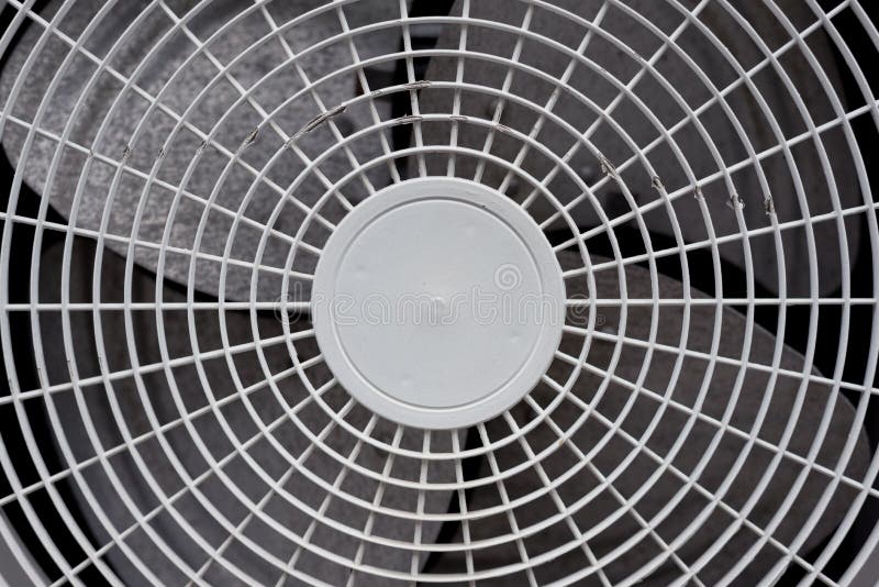 Close Up of White Air Conditioner Grille. Electronics Industry and ...