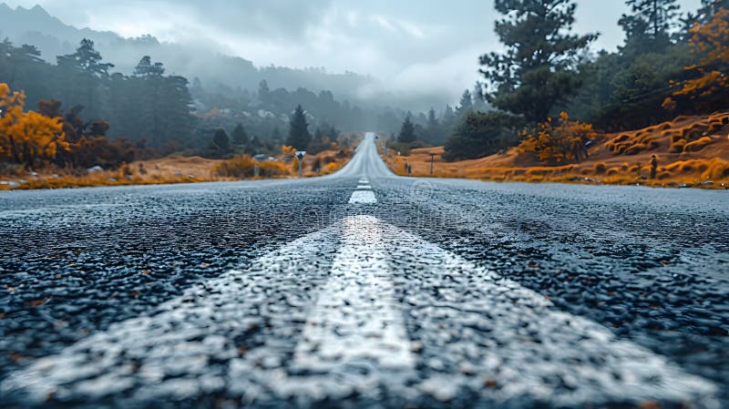 Close Up of White Arrow on Asphalt Road Direction Progress Forward ...
