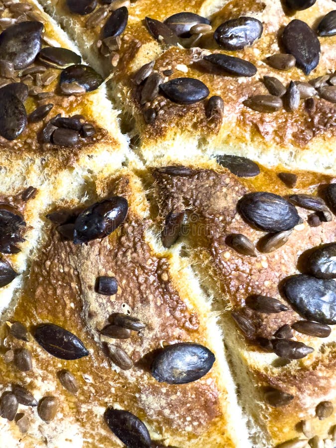 Close-up of a White Bread Crust Showing Detailed Texture and Cracks ...