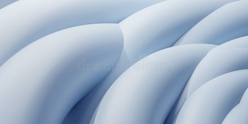 Close Up of White Circular Objects 3d Render Illustration Stock ...