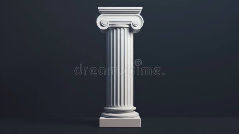 Close-up of a White Column, Suitable for Architectural or Minimalist ...