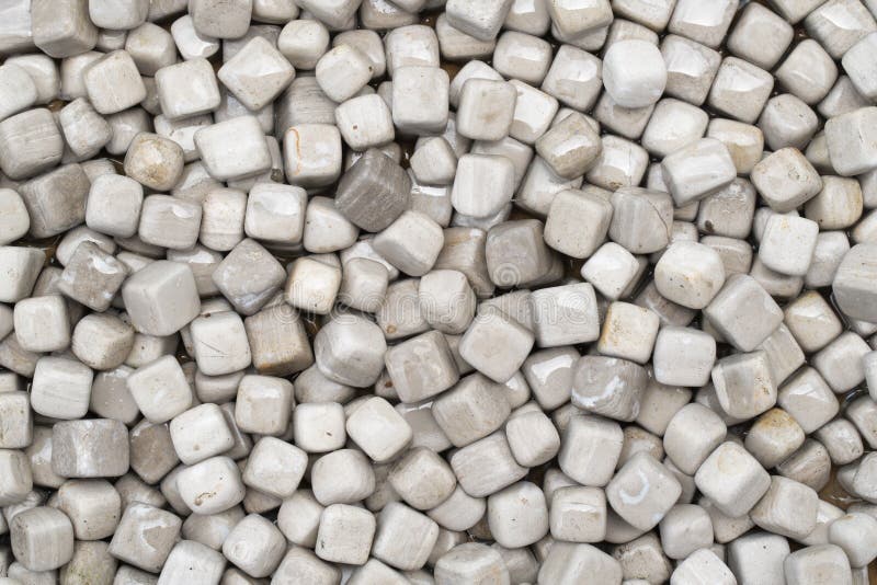 Close up white cube gravel stock image. Image of closeup - 123788313