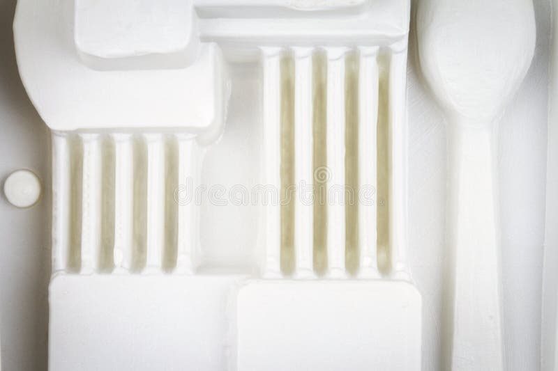 Close Up of Empty Paper Cutlery Box Stock Photo - Image of knife, paper ...
