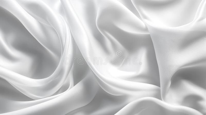 Close Up of White Fabric with Very Soft Feel To it. Generative AI Stock ...