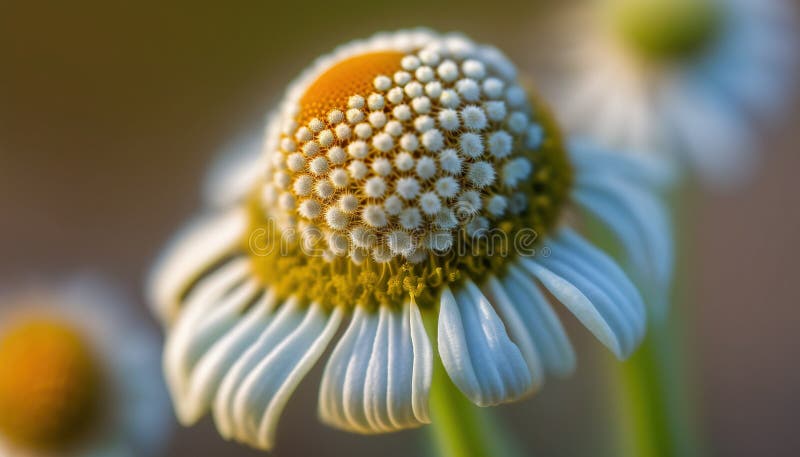 A Close Up of a White Flower with a Yellow Center Stock Illustration ...