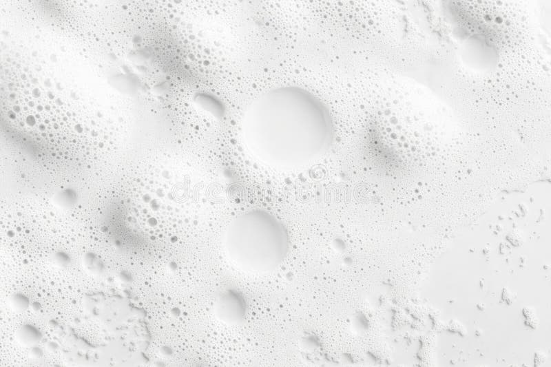 Close-up of White Foam Bubbles on Solid Surface. AI Generated Stock ...