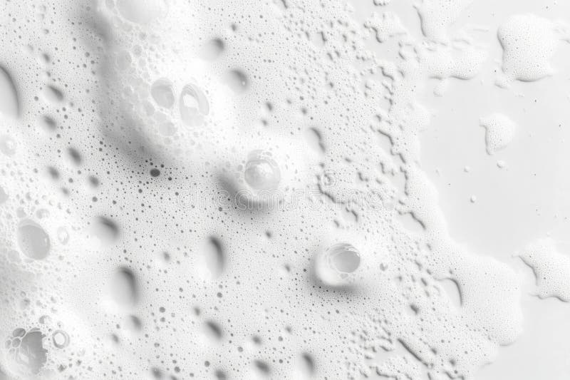 Close-up of White Foam Bubbles on Solid Surface. AI Generated Stock ...