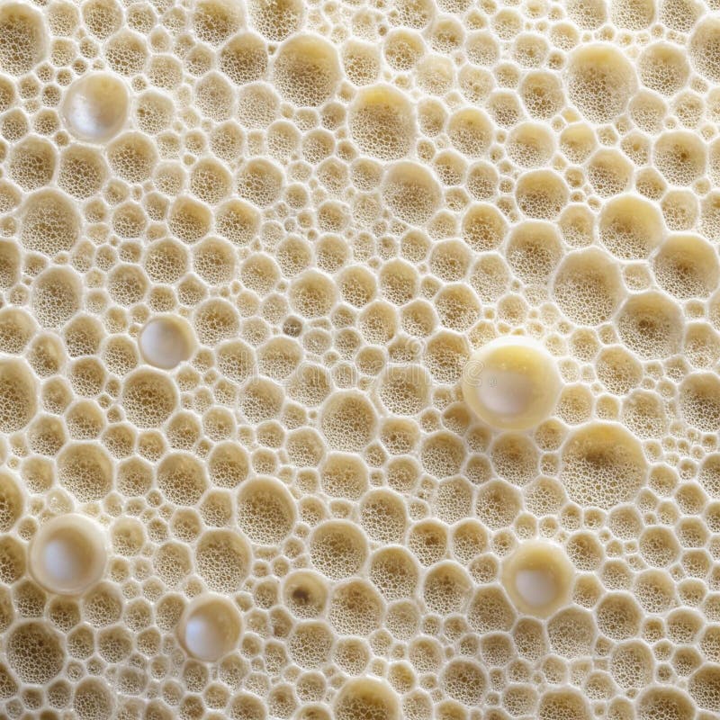 Close-up of White Foam Texture with Bubbles Stock Illustration ...
