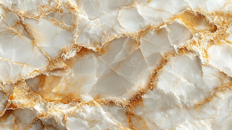 Close-up of White and Gold Onyx Marble Texture with Intricate Veins and ...