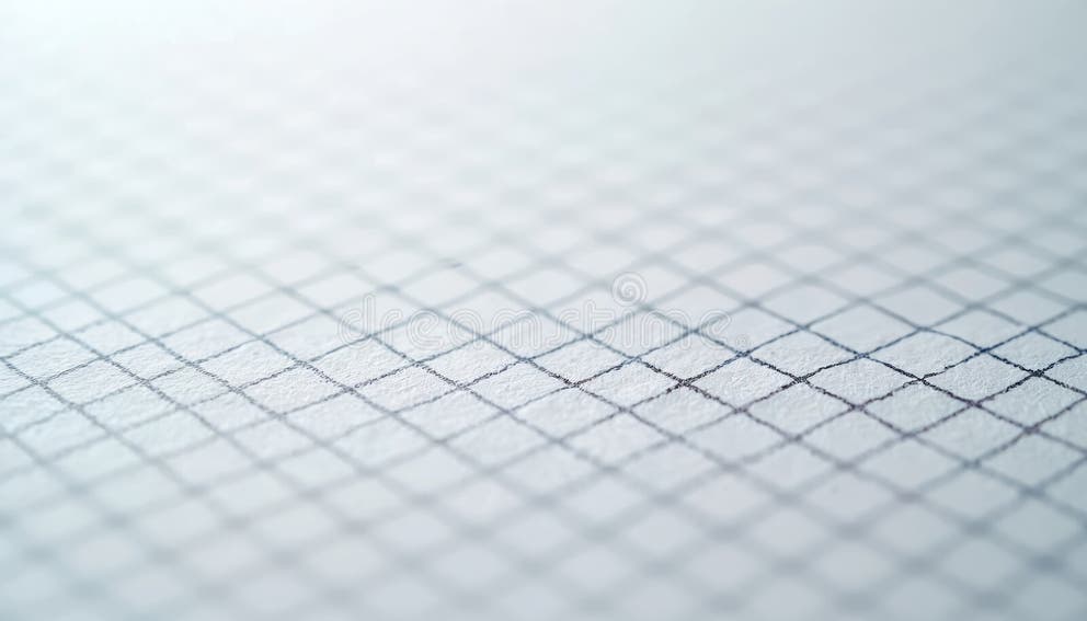 Close-up White Graph Paper with Uniform Grid Lines. Pattern Shows ...