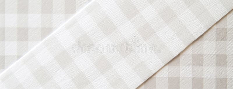 Close Up of White and Grey Checkered Fabric Stock Image - Image of ...