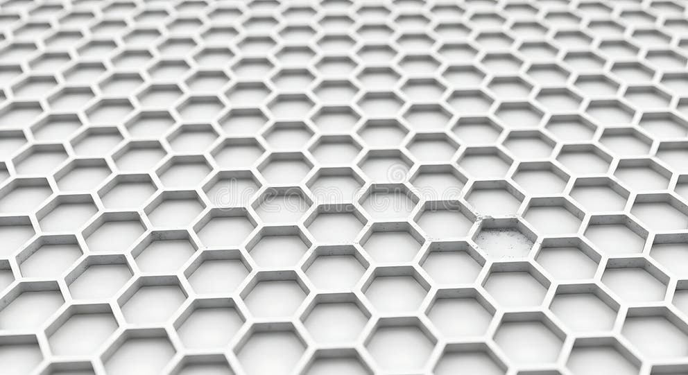 White Hexagonal Grid Pattern Abstract Modern Design for Backgrounds and ...