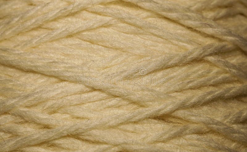 Close Up of a White Knitting Wool Ball Stock Image - Image of knitting ...