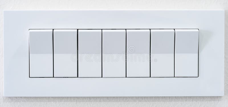 Room Lighting Switch White Colour Stock Photo - Image of light ...