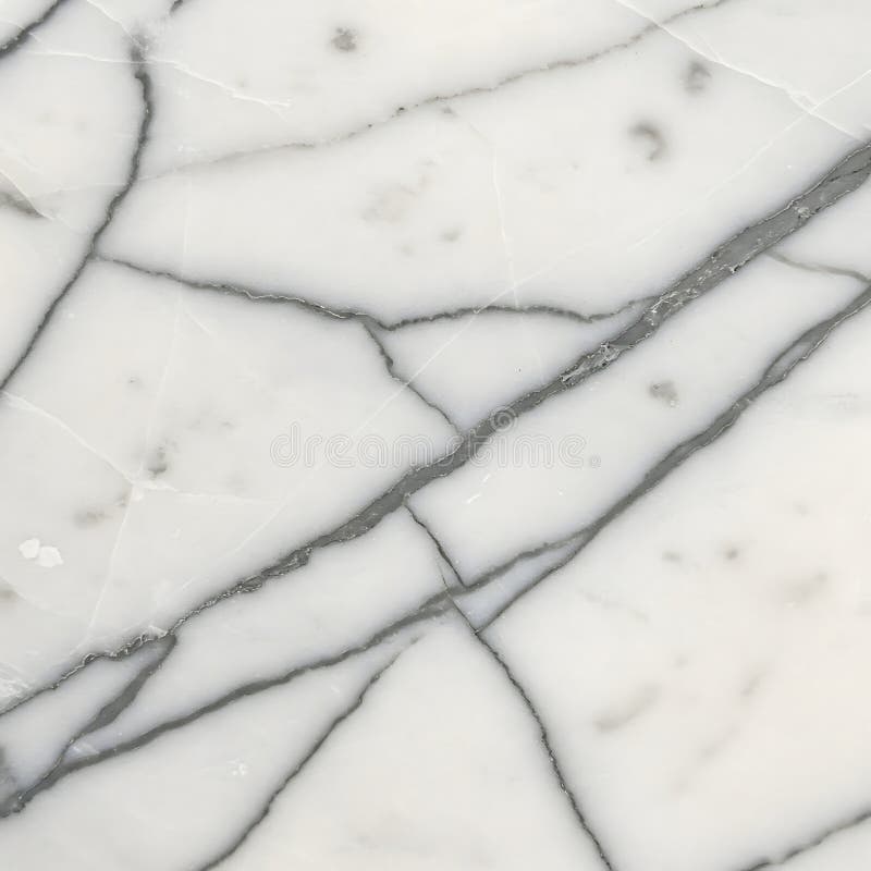 Close-up of White Marble with Intricate Grey Veining Patterns Stock ...