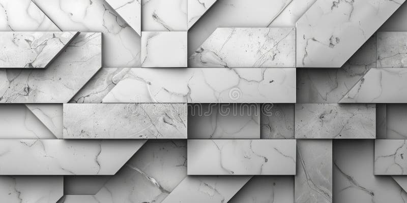 A Close-up of a White Marble Wall Featuring a Repetitive Geometric ...