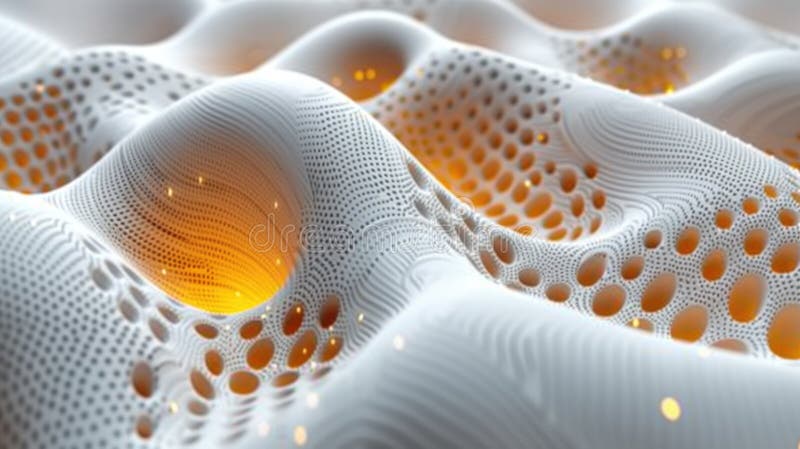 Close-Up of a White Object with Holes. Generative AI. Stock ...