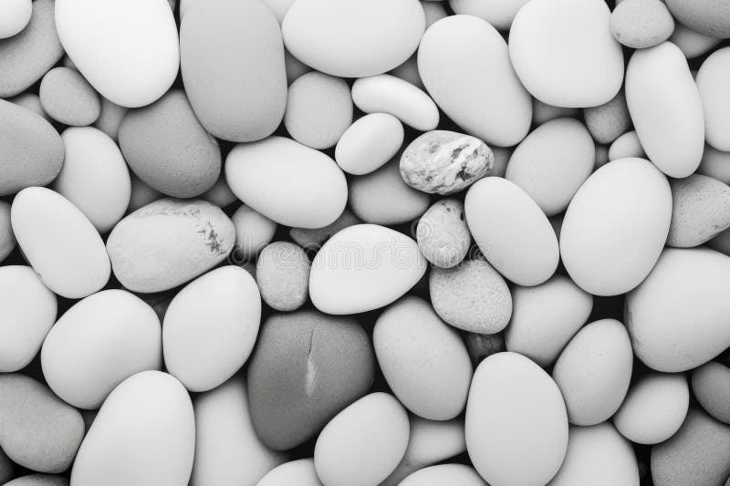 Close-up of white pebbles. stock photo. Image of real - 353992758