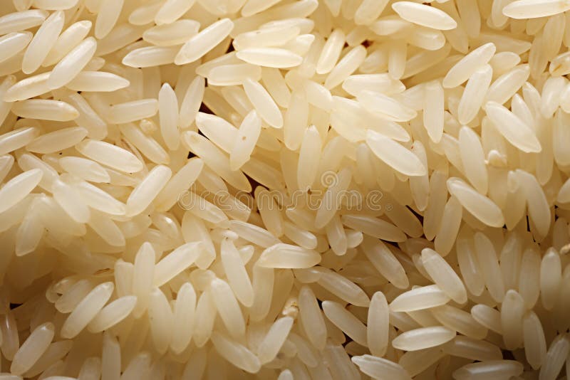 Close Up of Raw Long Grain Rice Stock Illustration - Illustration of ...