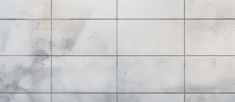 Close Up of White Rectangular Tile Wall with Grid Pattern Stock Image ...