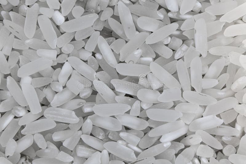 Close-Up of White Rice Grains. Macro Shot of Raw White Rice Stock Photo ...