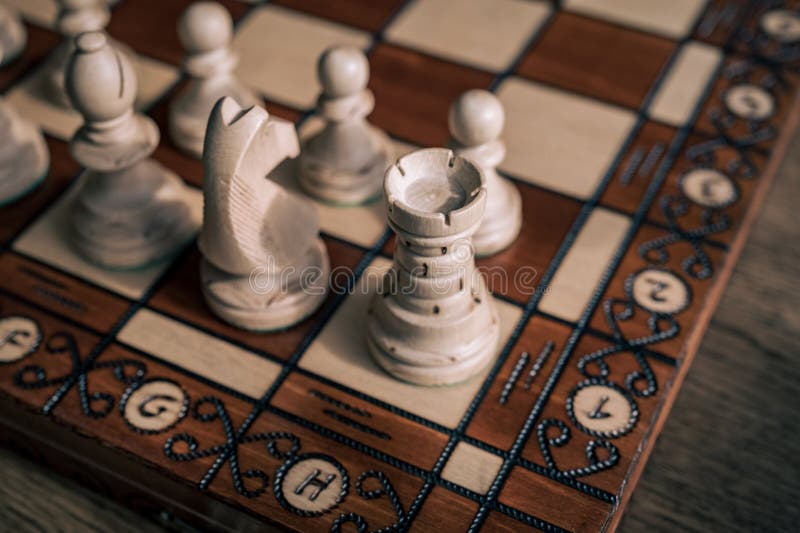 White Rook on a Chess Board Stock Photo - Image of chess, powerful ...