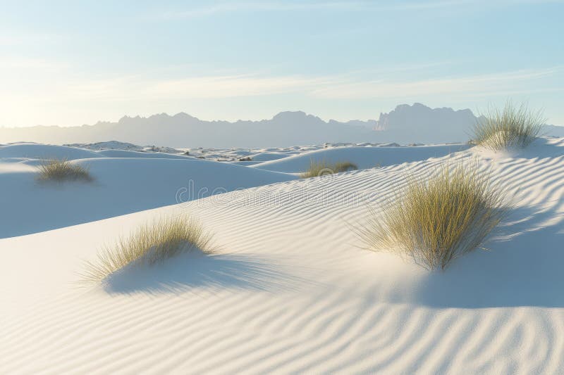 Close-up of White Sand Dunes Texture, Fine Ripples Created by the Wind ...