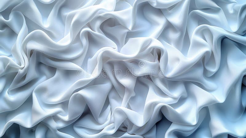 A Close Up of a White Sheet with Some Ruffles on it, AI Stock Image ...