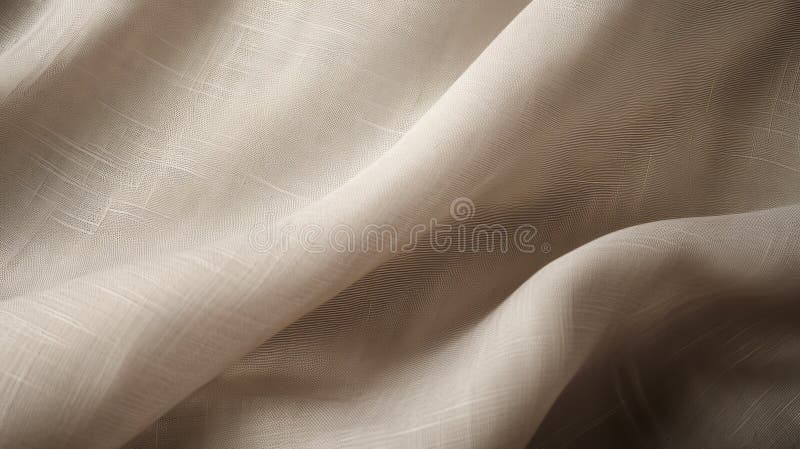 Organic Forms: a Close-up Shot of White Sheer Fabric with Soft Edges ...