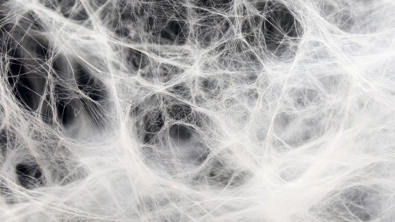 A Close-Up of White Spider Web Threads Stock Illustration ...