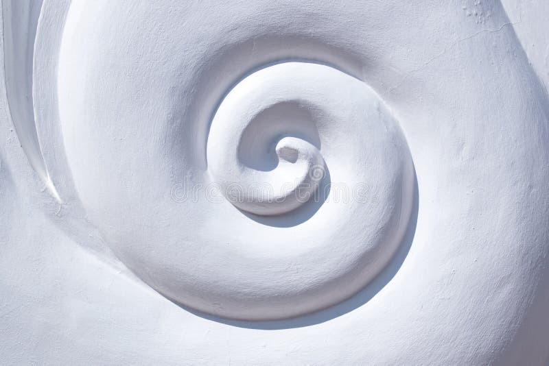 Close Up White Spiral Wall Abstract Background Stock Illustration ...