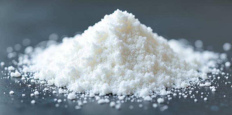 Close Up of White Sugar; Grainy, Powdery Surface, White Sugar ...