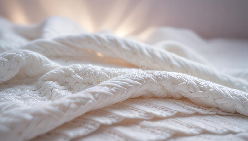 Close Up White Texture of Baby Blanket Stock Illustration ...