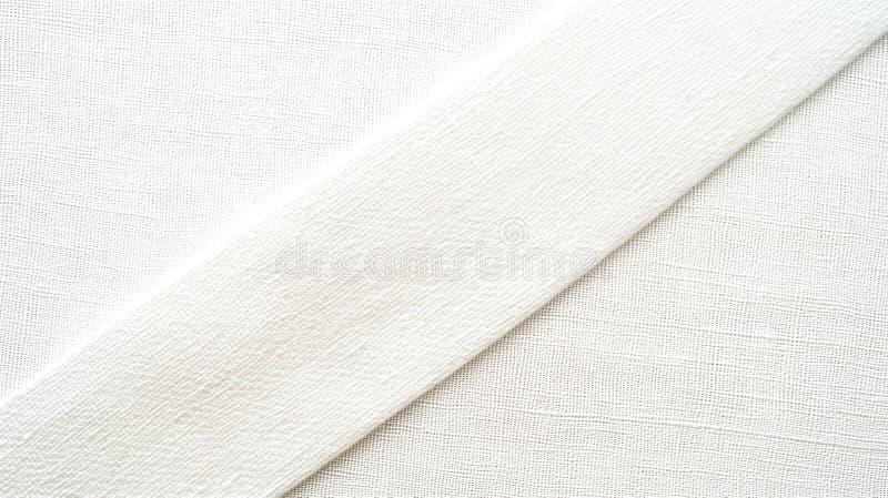 Close-Up of White Textured Fabric with Subtle Patterns and Minimalist ...