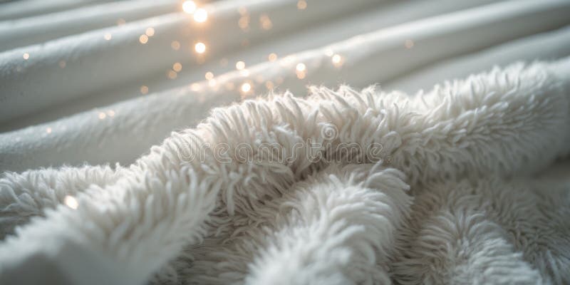 Close Up of White Velvet Surface with Rich Pile Texture Creating Depth ...