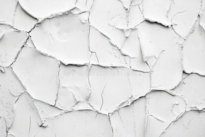 Close-up of White Wall, Rough Relief Texture Background with Decorative ...