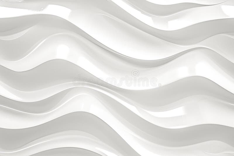 A Close Up of a White Wave Pattern on a Wall Stock Illustration ...