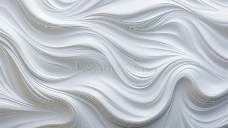 A Close Up of a White Wavy Fabric Texture, AI Stock Illustration ...