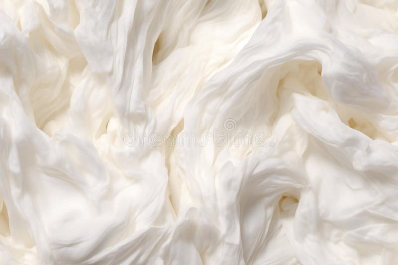 Close Up of White Whipped Cream Texture, Abstract Background and ...