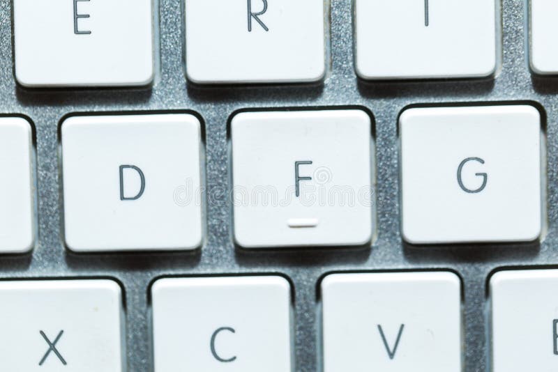 Close Up of White Wireless Aluminum Keyboard Stock Image - Image of ...
